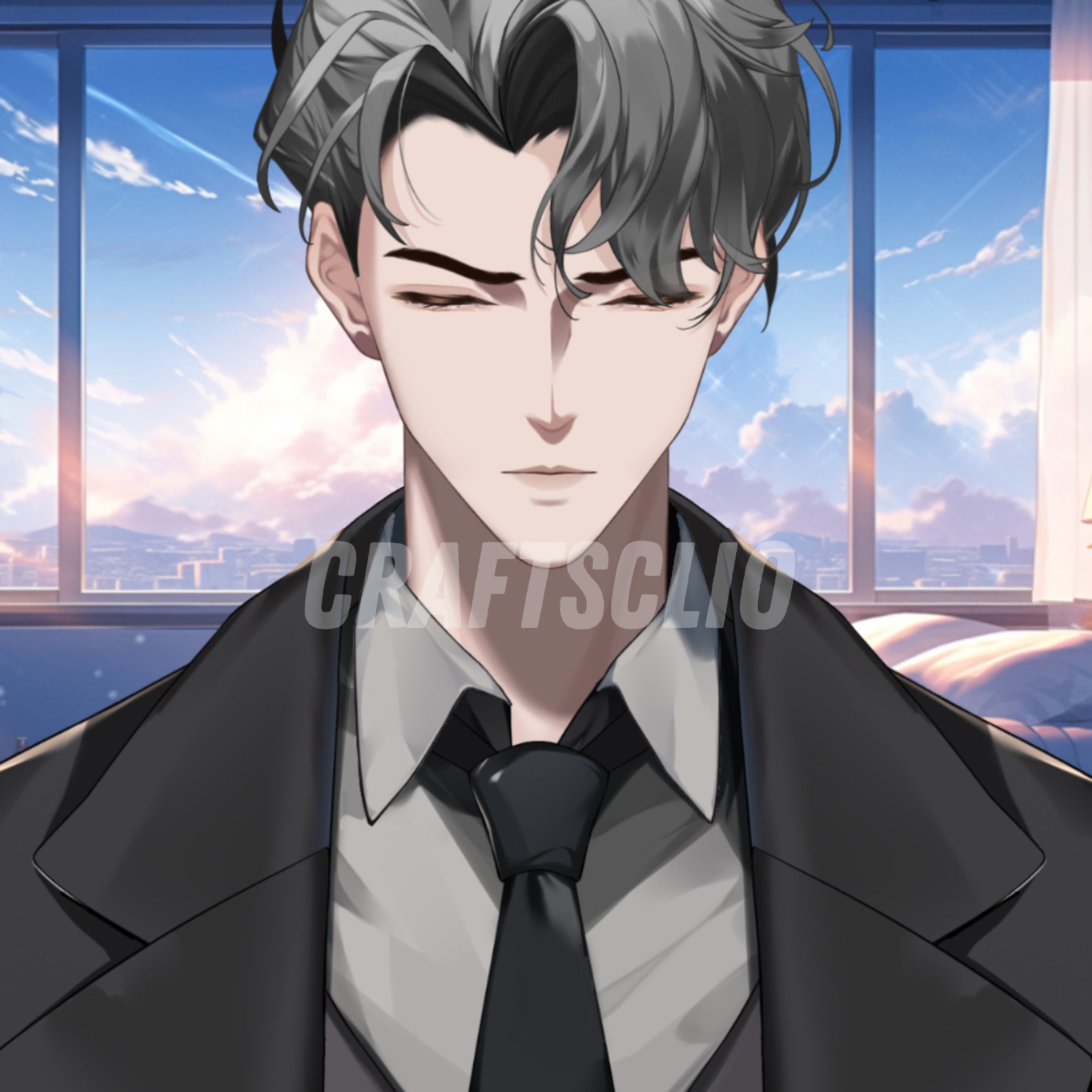 Premade Vtuber Model : Gentlemen John Base Vtuber Model FULLY RIGGED ...