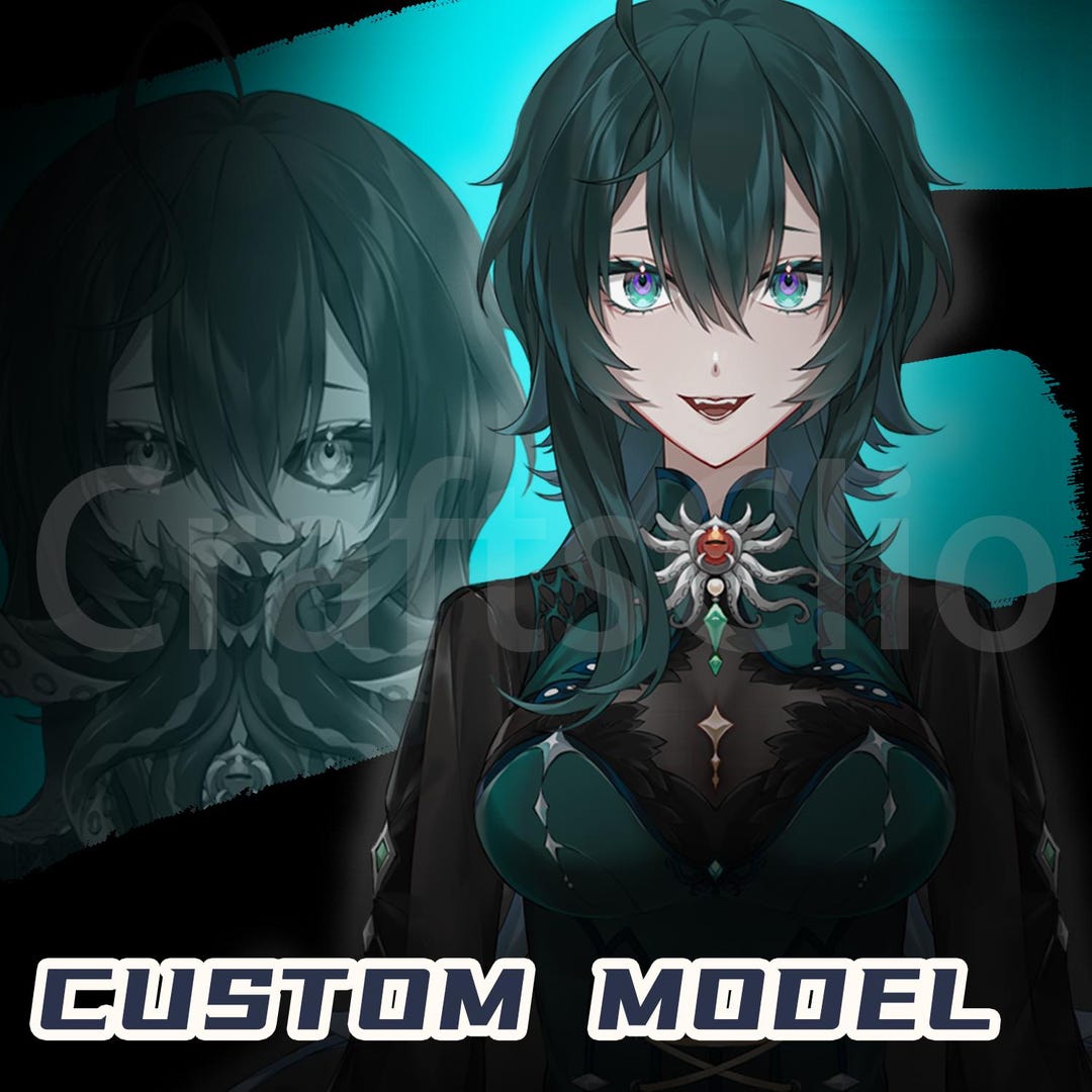 Modelo Vtuber Live2D personalizado Comissão Vtuber Model Art and Rigged ...