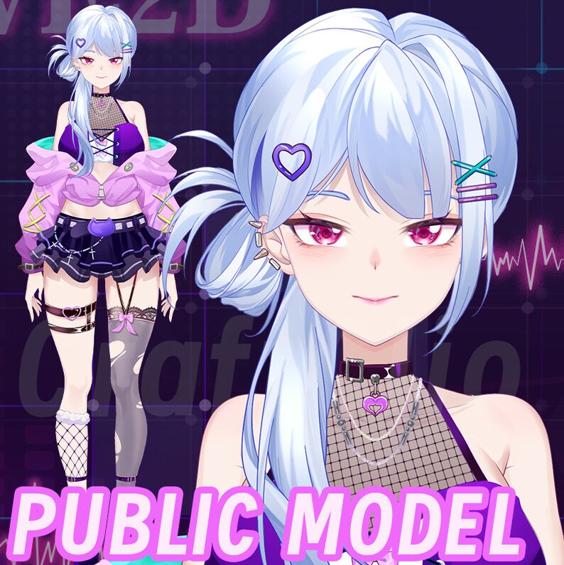 Modelo Vtuber prefabricado : Popstar Girl Modelo Vtuber TOTALMENTE ...
