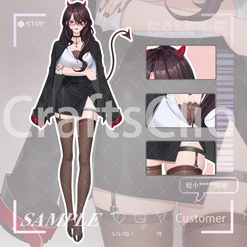 Modelo Vtuber Live2D personalizado - Comisión Vtuber Model Art and Rigged - Rigging - Vtuber ...