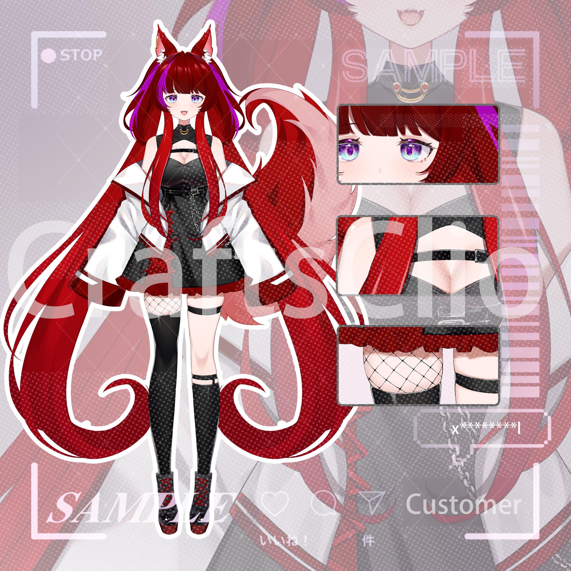 Modelo Vtuber Live2D personalizado Comisión Vtuber Model Art and Rigged ...