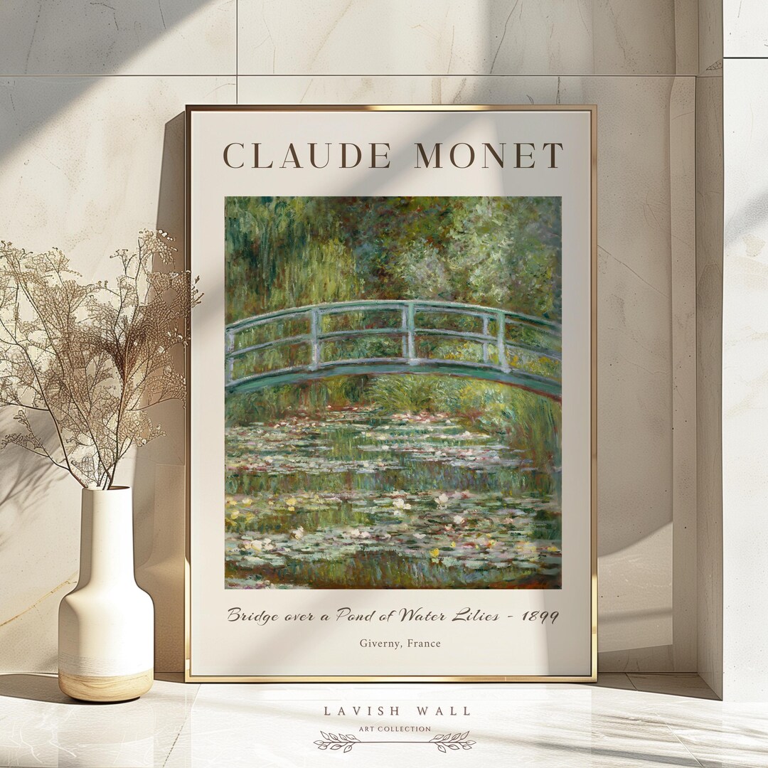 Claude Monet Print Monet Poster Waterlily Claude Monet Water Lilies ...