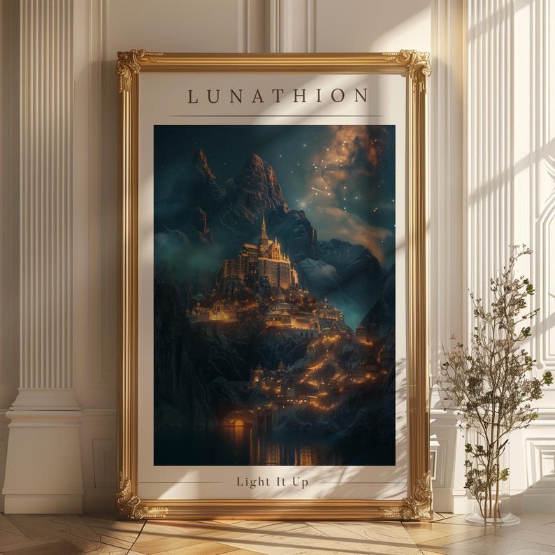 Lunathion Crescent City Art, Acotar Poster Sarah J Maas Gift, Acotar ...