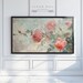 Rose Oil Painting Frame TV Art Summer, Red Roses Floral Oil Painting ...