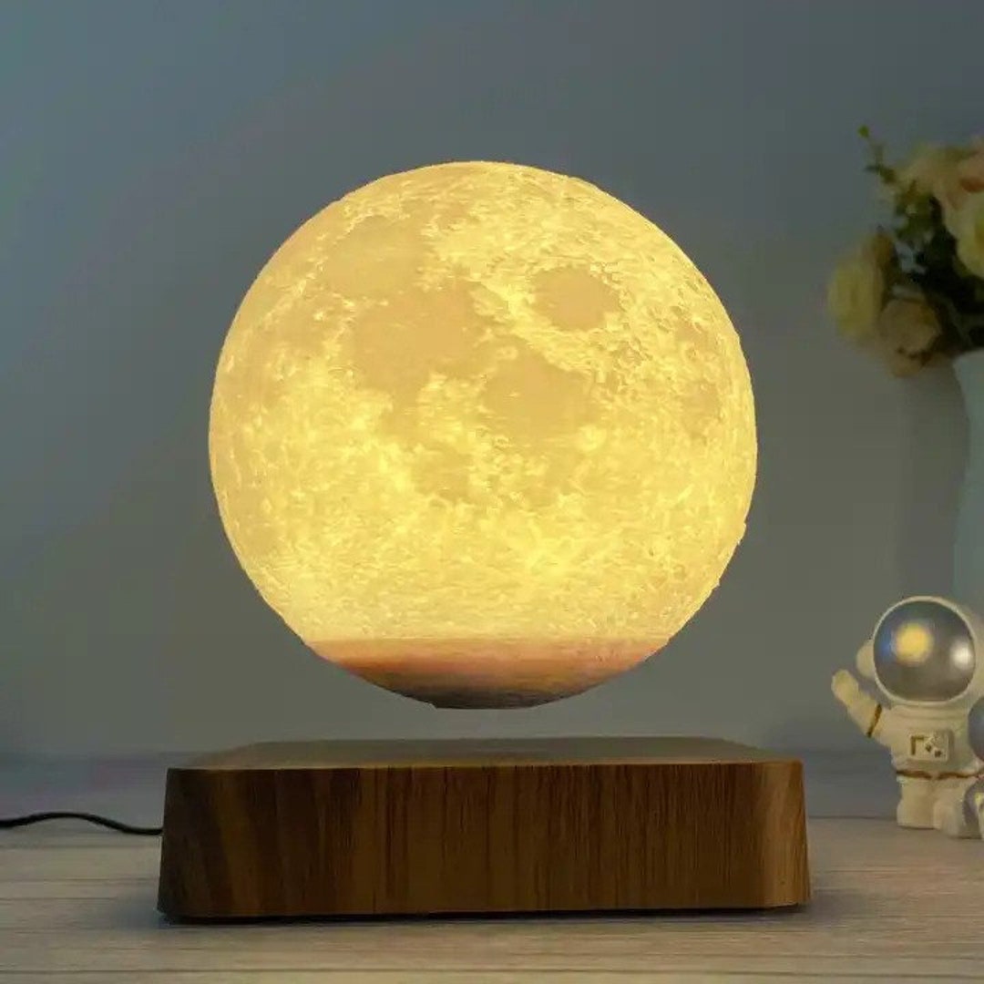 Floating Moon Planet Night Light, Levitation Moon Lamp, Magnetic ...