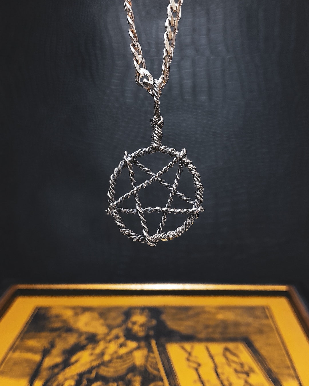 Viasiniestra Rope Pentagram Satanic Jewelry - Etsy