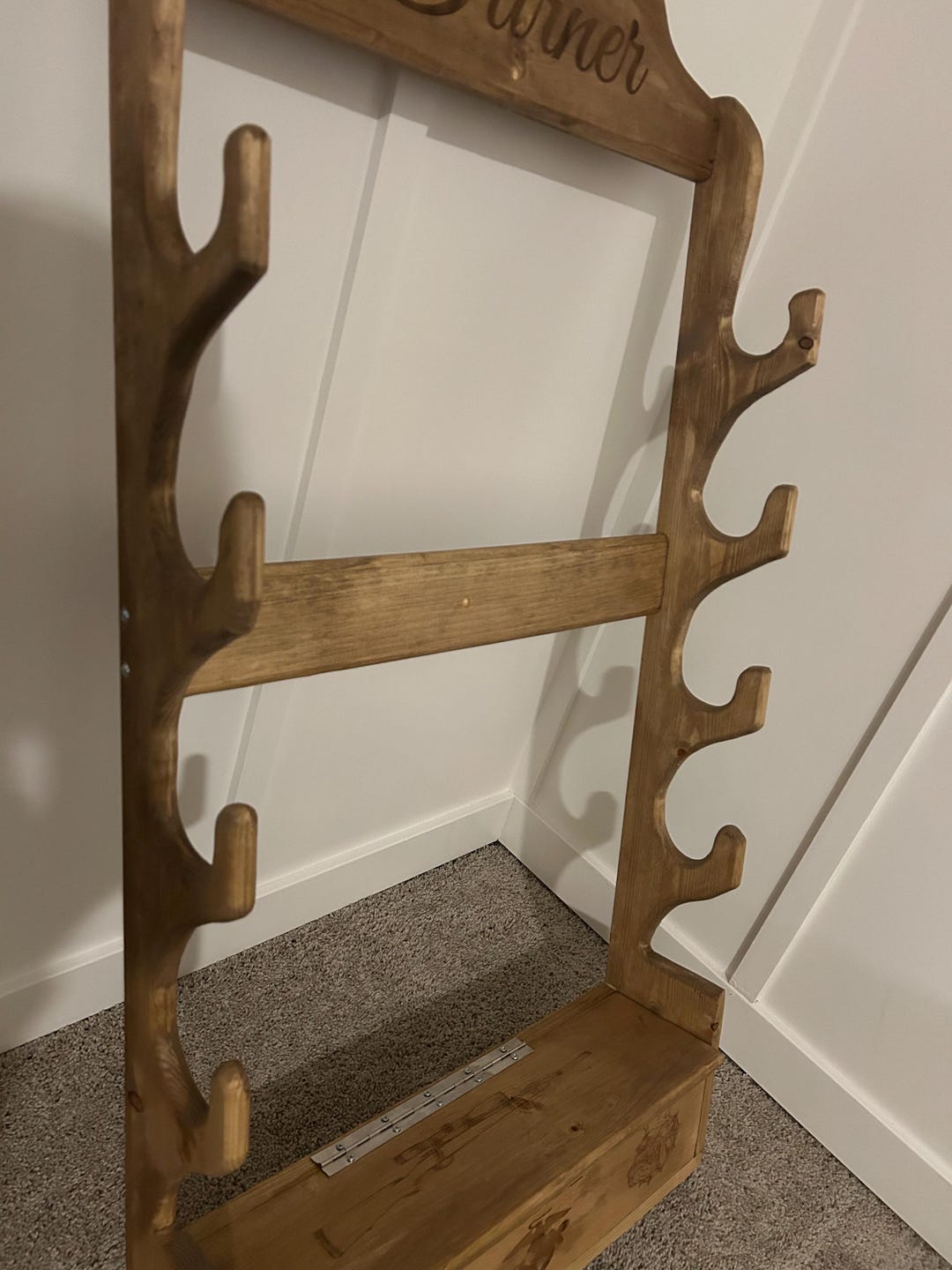 Rustic Rifle Rack With Storage - Etsy