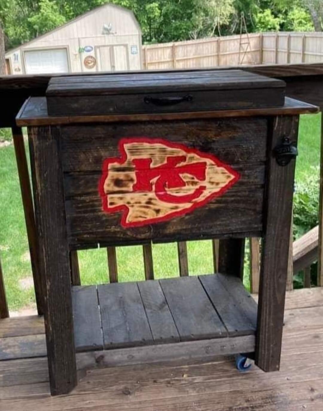 Kansas City Chiefs Cooler (can Custom Make for Other Teams) - Etsy