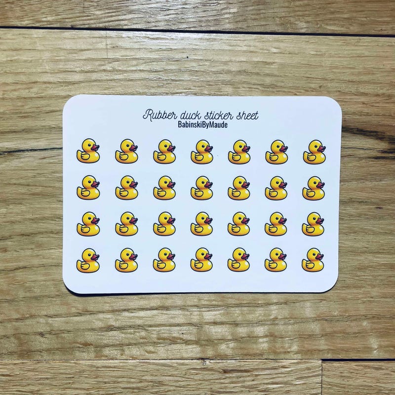 Rubber Duck Sticker - Etsy