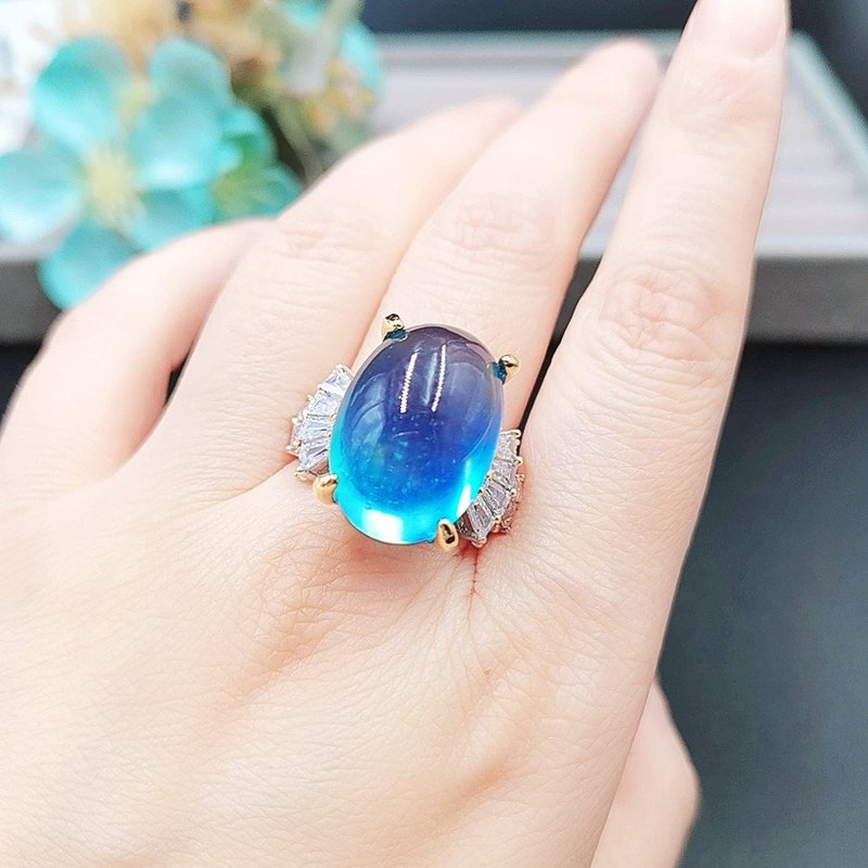 Large Stone Ring - Etsy