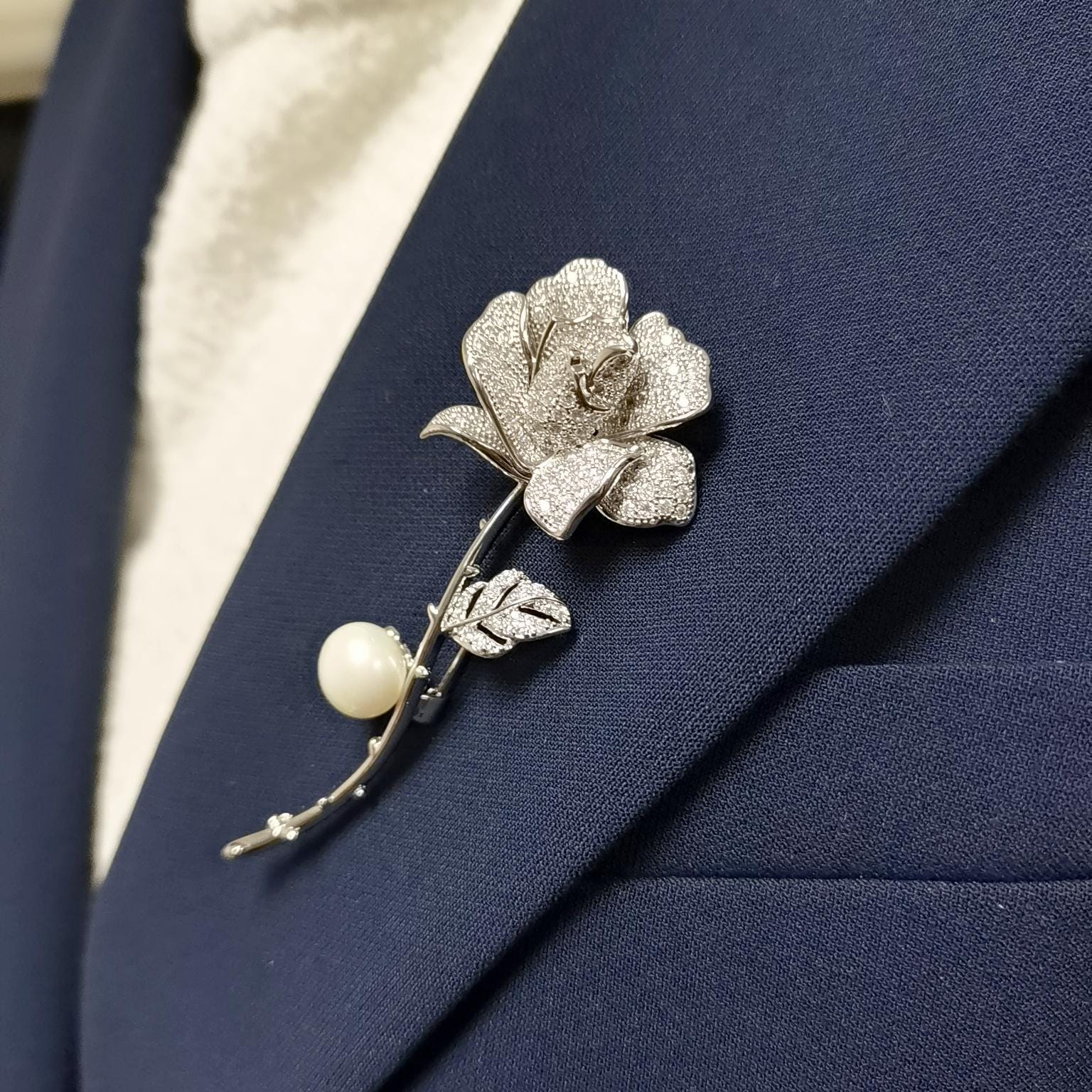 Wedding Brooch Men Etsy