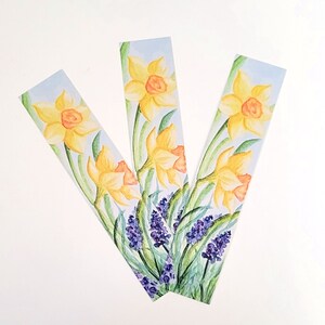 Spring Flowers Watercolor Painting Bookmark, Watercolor Bookmark ...