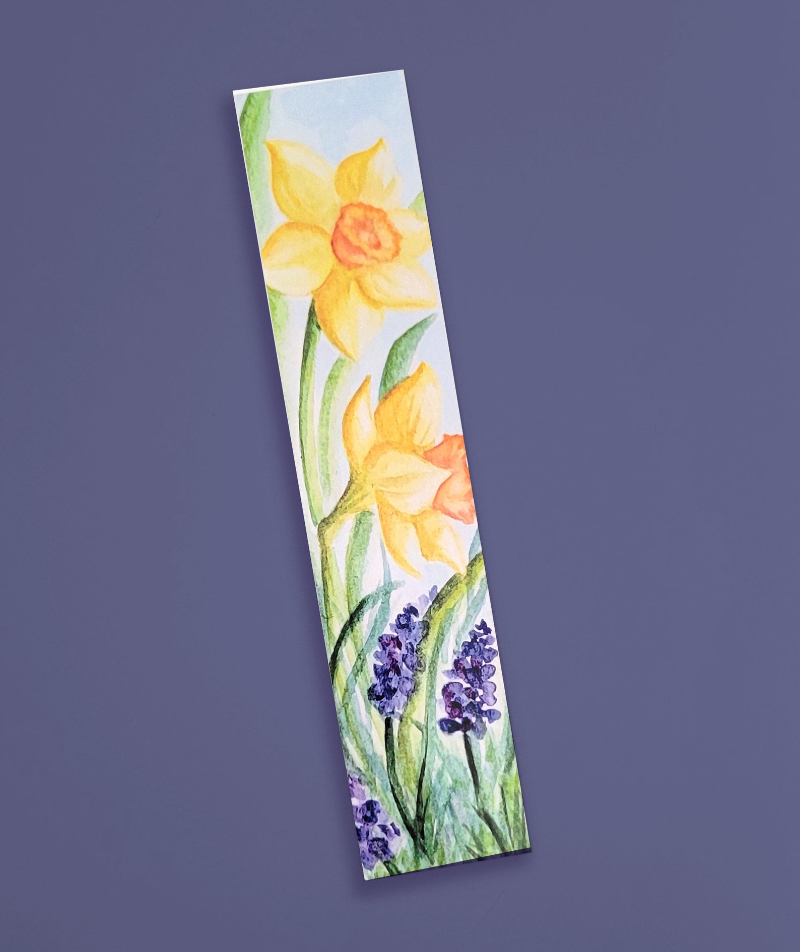 Spring Flowers Watercolor Painting Bookmark, Watercolor Bookmark ...