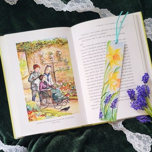 Spring Flowers Watercolor Painting Bookmark, Watercolor Bookmark ...