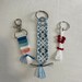 Handmade Keychain String Keychain Friendship Bracelet Keychain Knotted ...