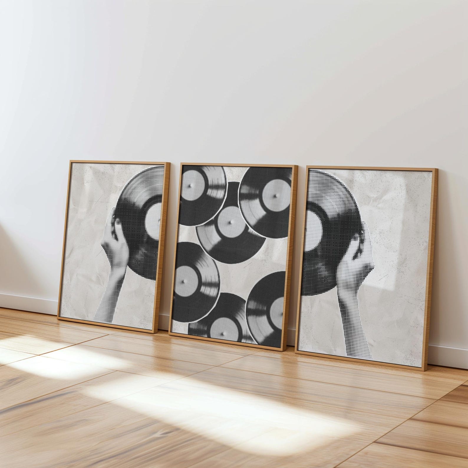 Vinyl Record Wall Art Set – Retro Music Prints for Dorm & Apartment ...