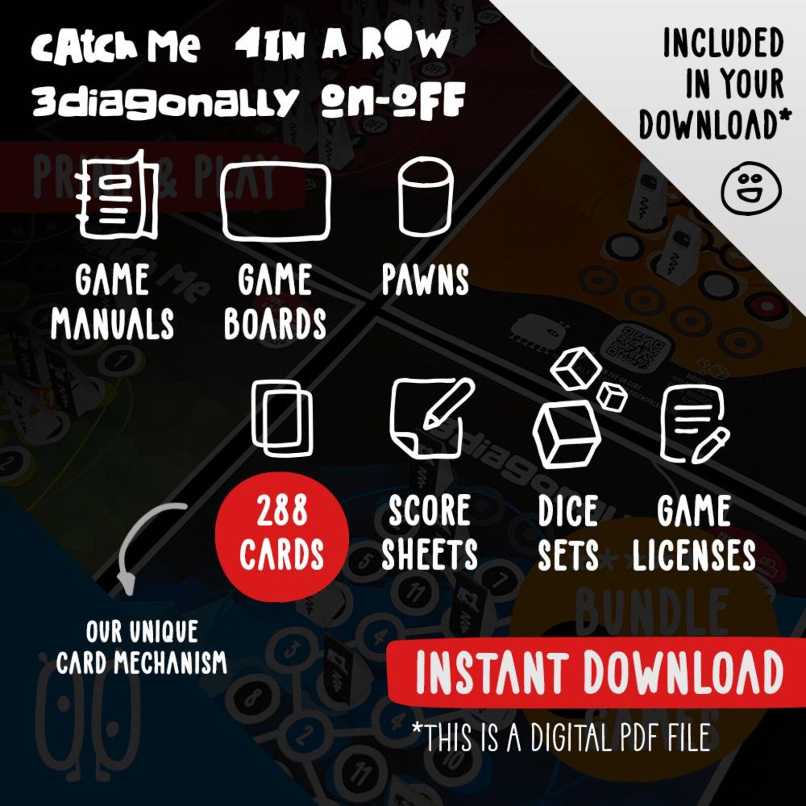 BUNDLE No3 Collection Diy Printable Board Games Print and Play Strategy ...