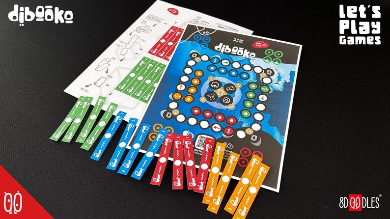 DIBOOKO Diy Printable Board Game Print and Play Educational Fun Game ...
