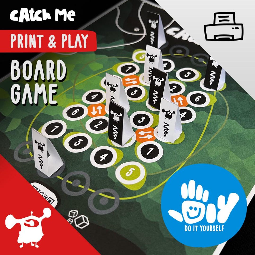 CATCH ME Diy Printable Homeschooling Board Game Print and Play Fun ...