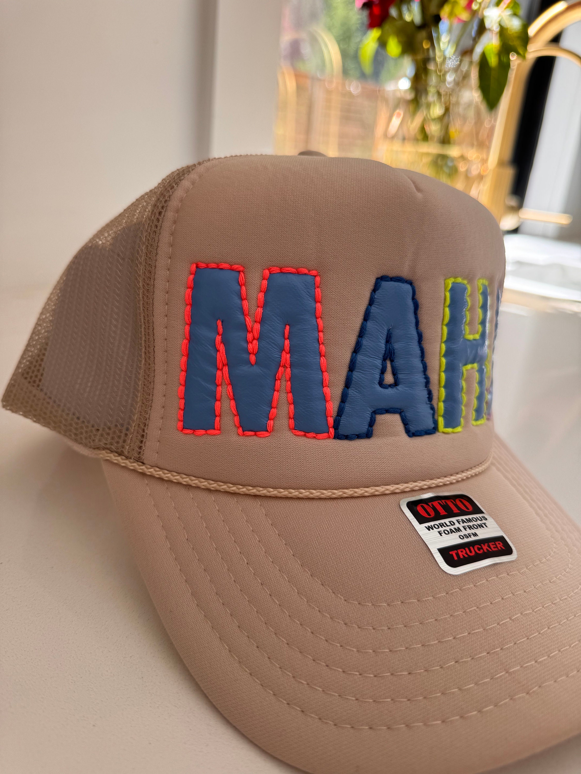 Mahjong Trucker Hat / MAHJ Hat - Etsy