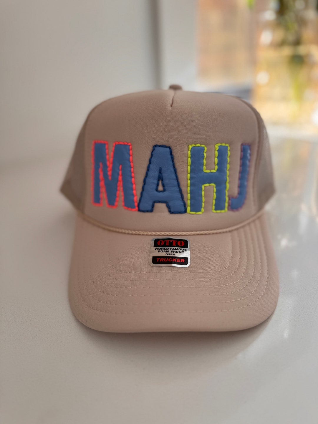 Mahjong Trucker Hat / MAHJ Hat - Etsy