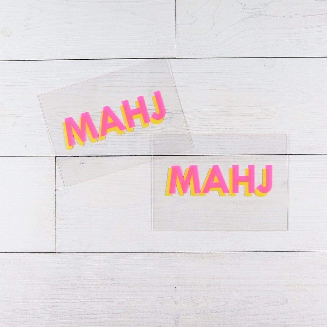 Acrylic “MAHJ” Mahjong Shufflers - Etsy