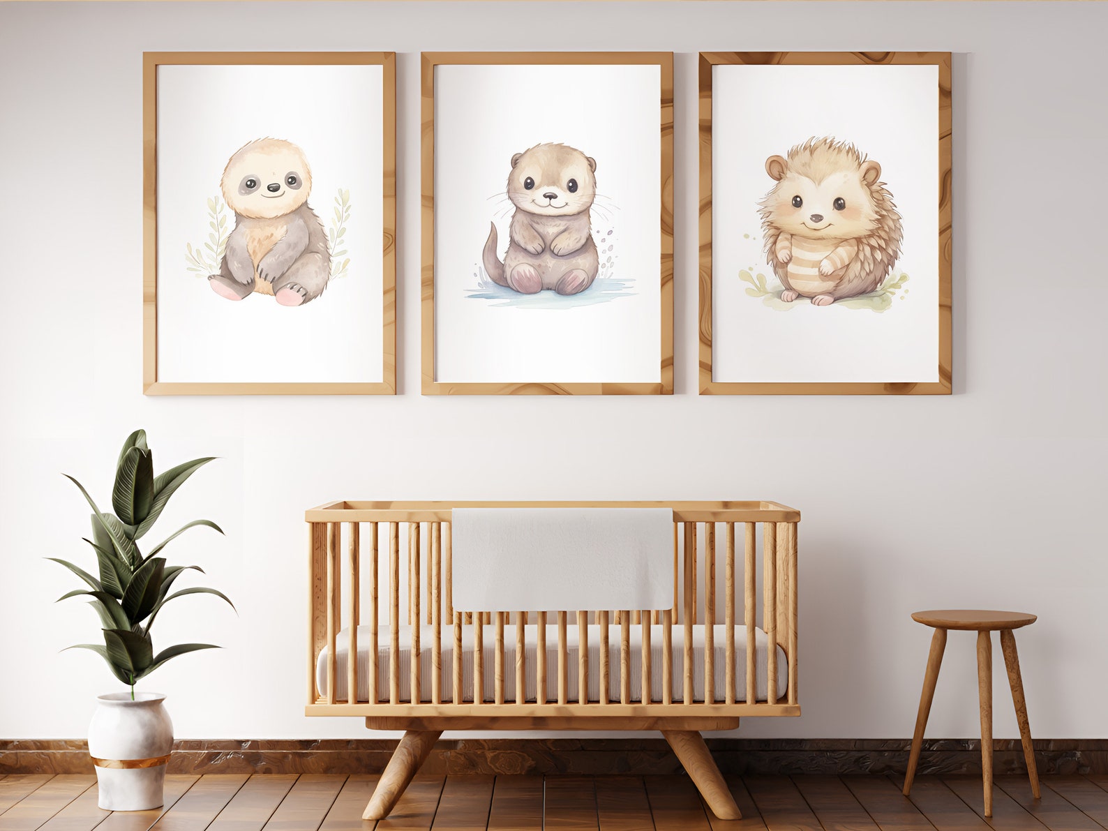 Watercolor Nursery Animal Clipart Bundle 20 PNG Files, Transparent ...