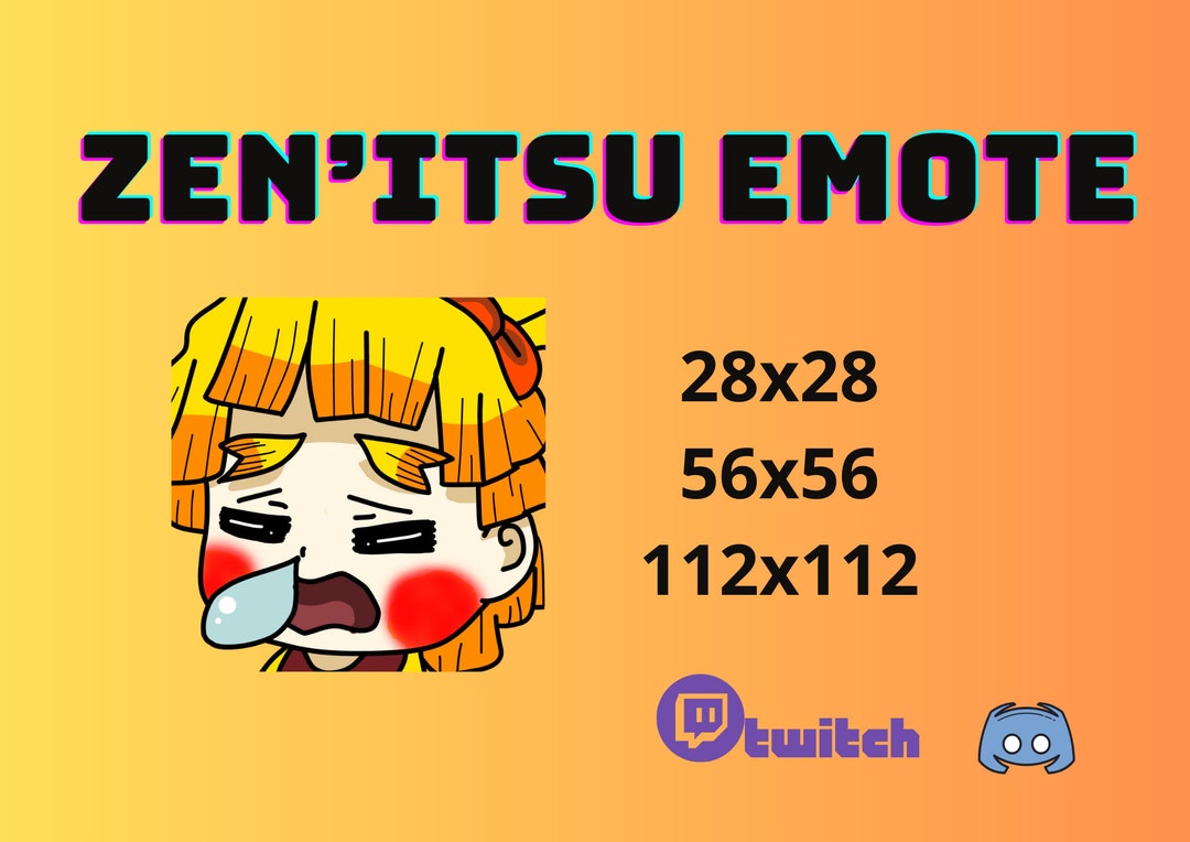 Zen'itsu Twitch Emote - Etsy