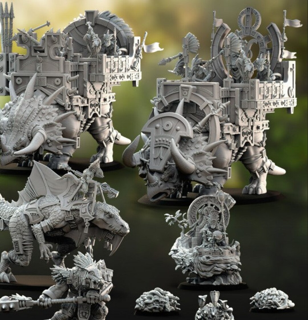 28mm Lizard Men BIG MONSTERS - Etsy