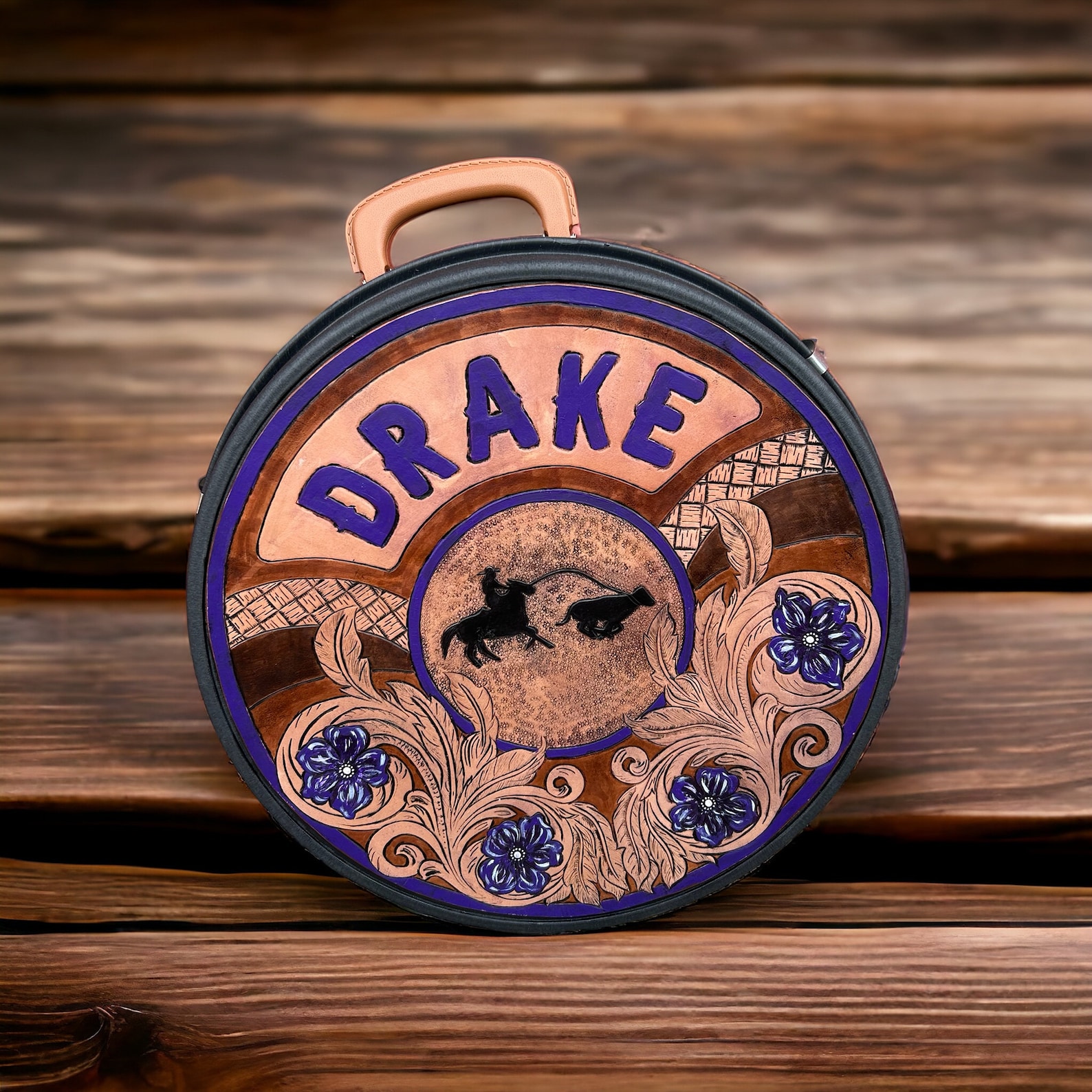 Custom Hand Tooled Rope Can Cover - Etsy