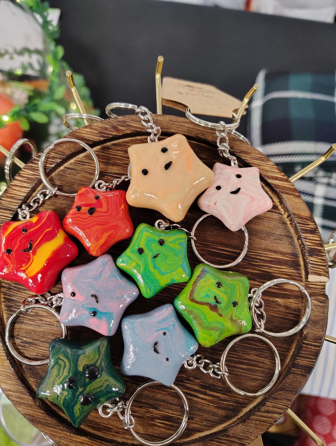 Custom Star Keychains - Etsy