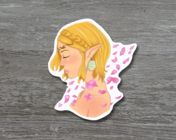 Totk Zelda Art Nouveau Waterproof Vinyl Sticker - the Legend of Zelda ...