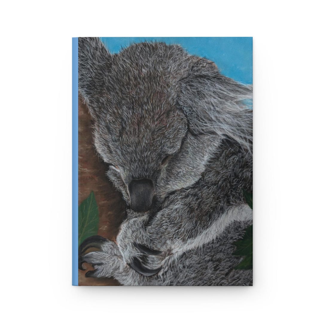 Original Koala Art Hardcover Mind Meditation Journal/lined Notebook ...