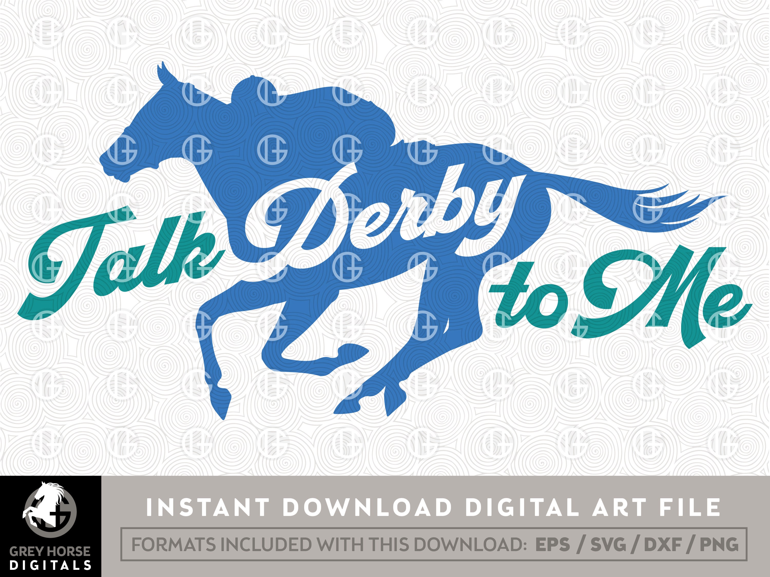 Talk Derby to Me GHD48, Svg, Dfx, Png, Eps, Vector, Horse, Thoroughbred ...