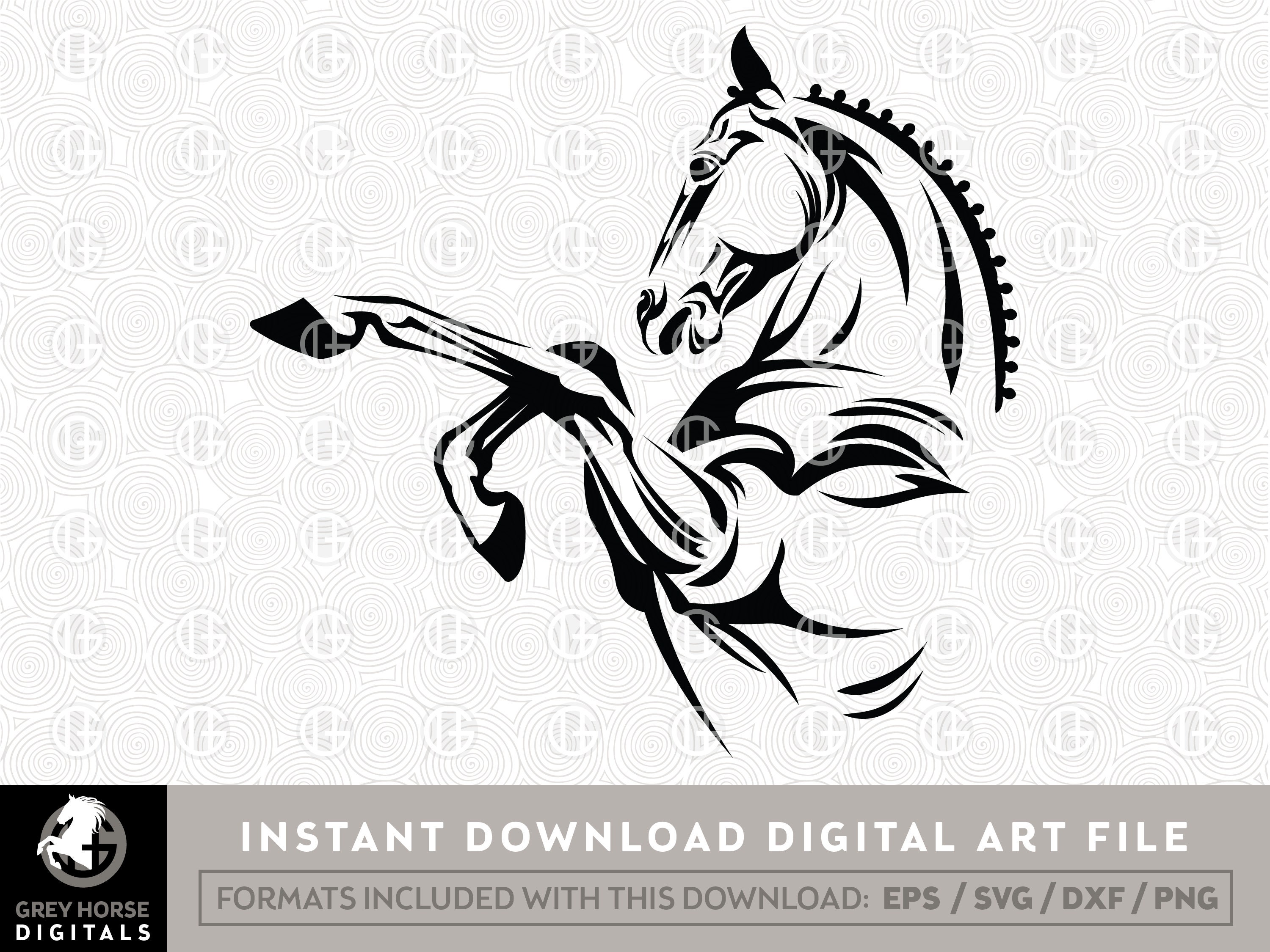 Horse Rearing English GHD07, Svg, Dfx, Png, Eps, Dressage, Vector ...