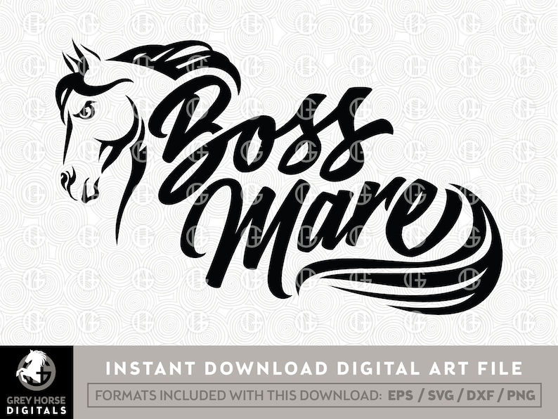 Boss Mare GHD11, Svg, Dfx, Png, Eps, Vector, Horse, Mare, Transparent ...