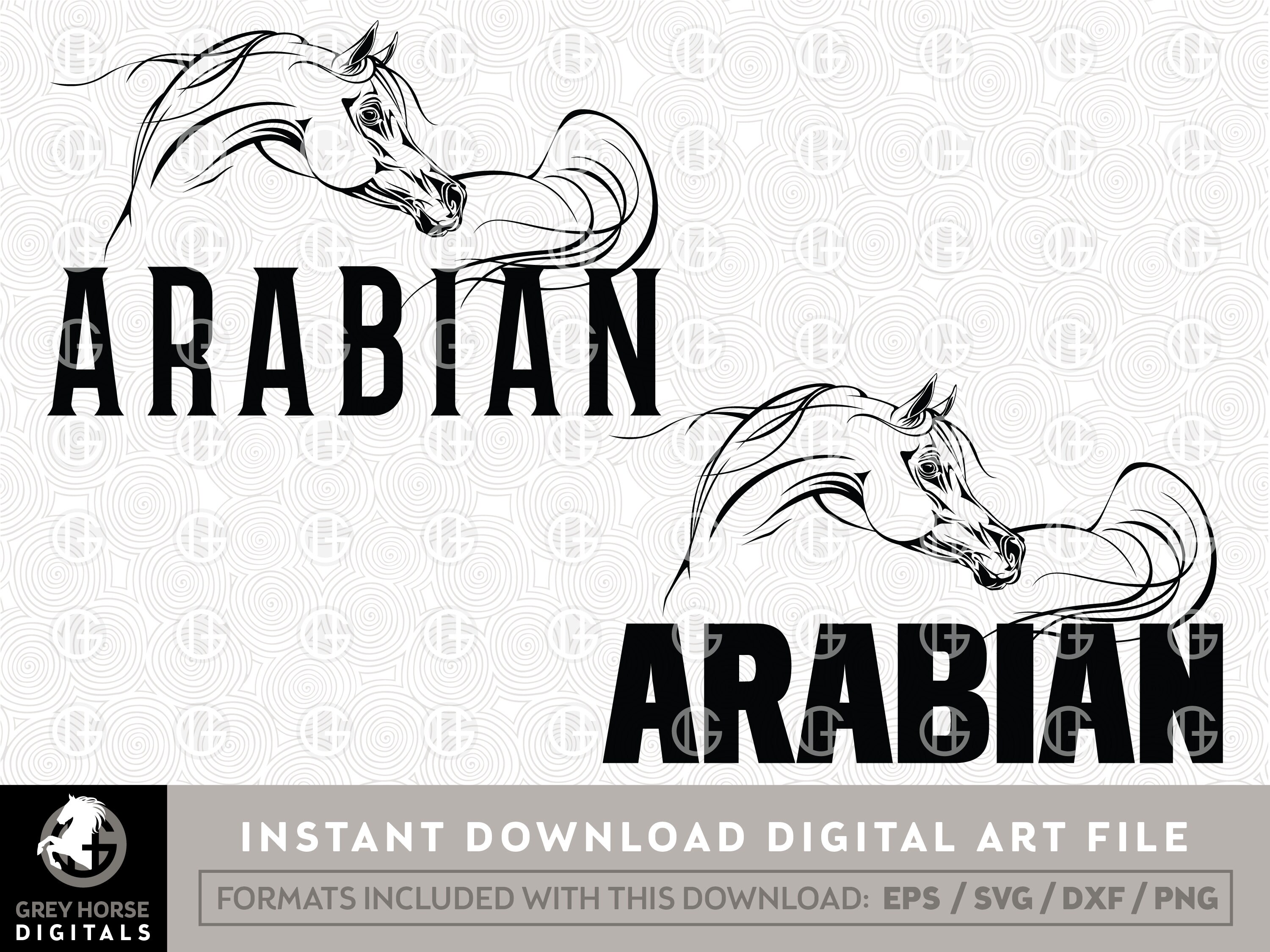 Arabian Brand GHD48, Svg, Dfx, Png, Eps, Vector, Transparent Background ...