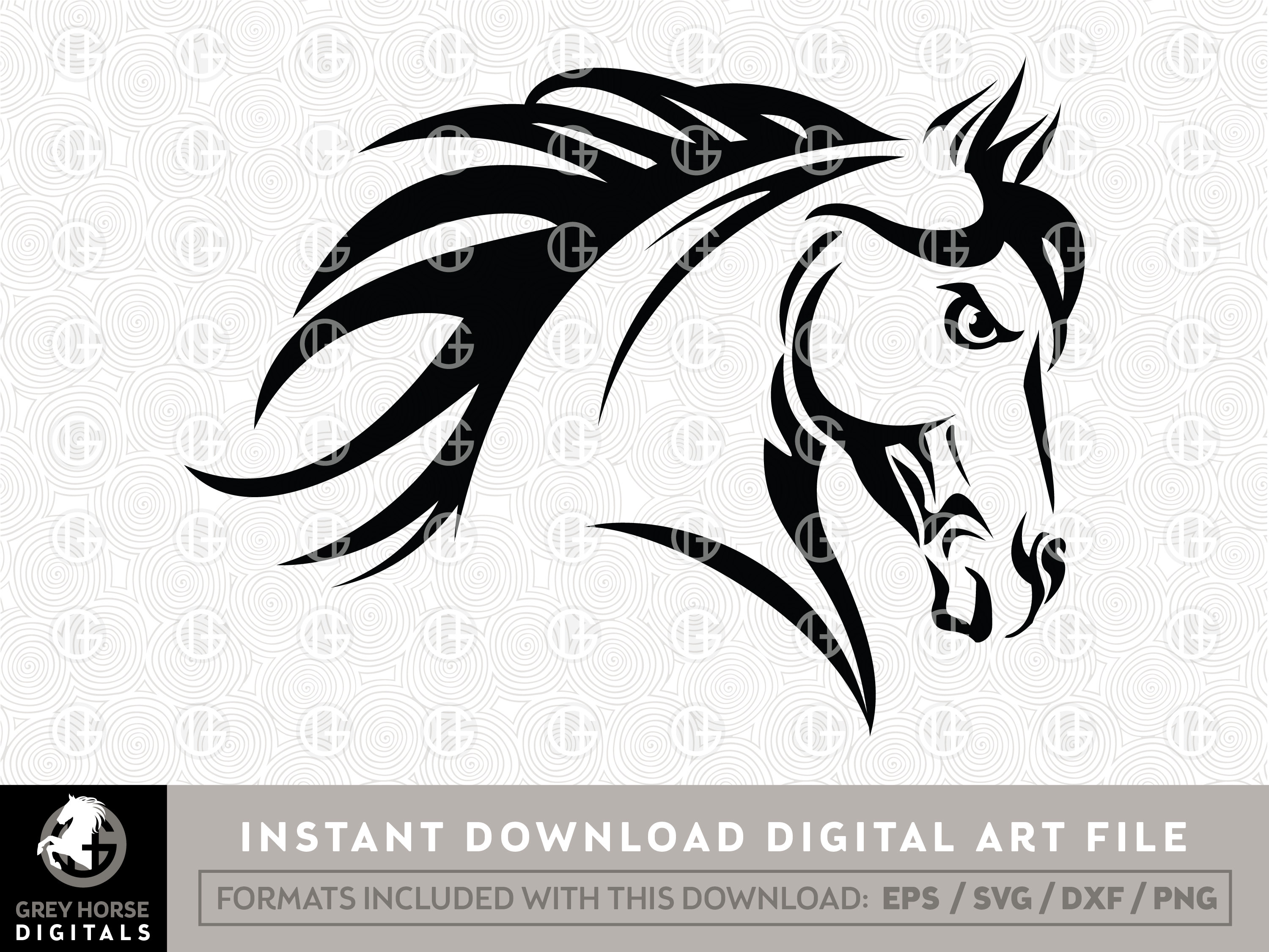 Mad Horse GHD19, Svg, Dfx, Png, Eps, Vector, Transparent Background ...