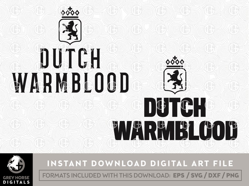 Dutch Warmblood Brand GHD32B, Svg, Dfx, Png, Eps, Vector, Transparent ...