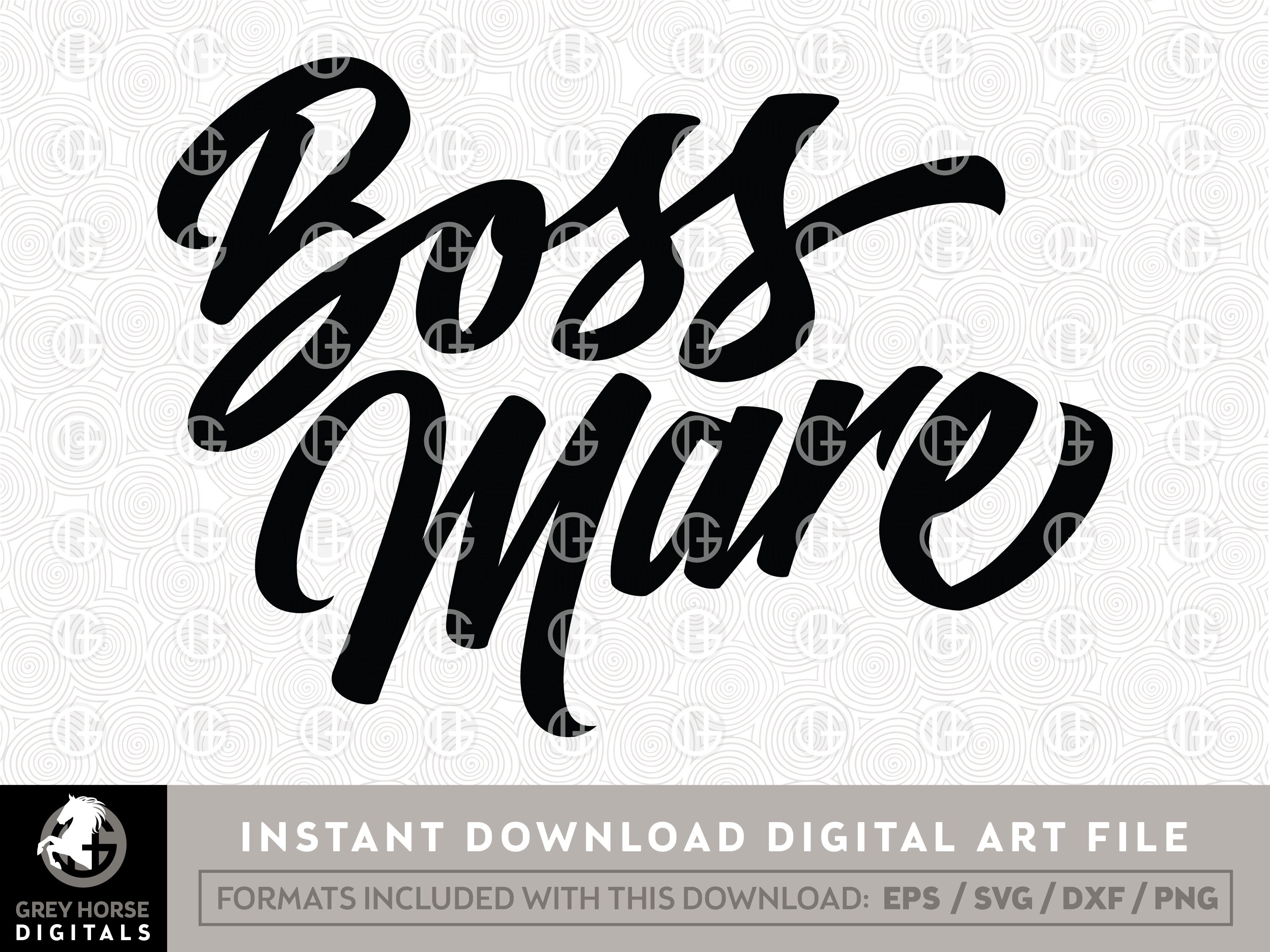 Boss Mare GHD12, Svg, Dfx, Png, Eps, Horse, Vector, Transparent ...