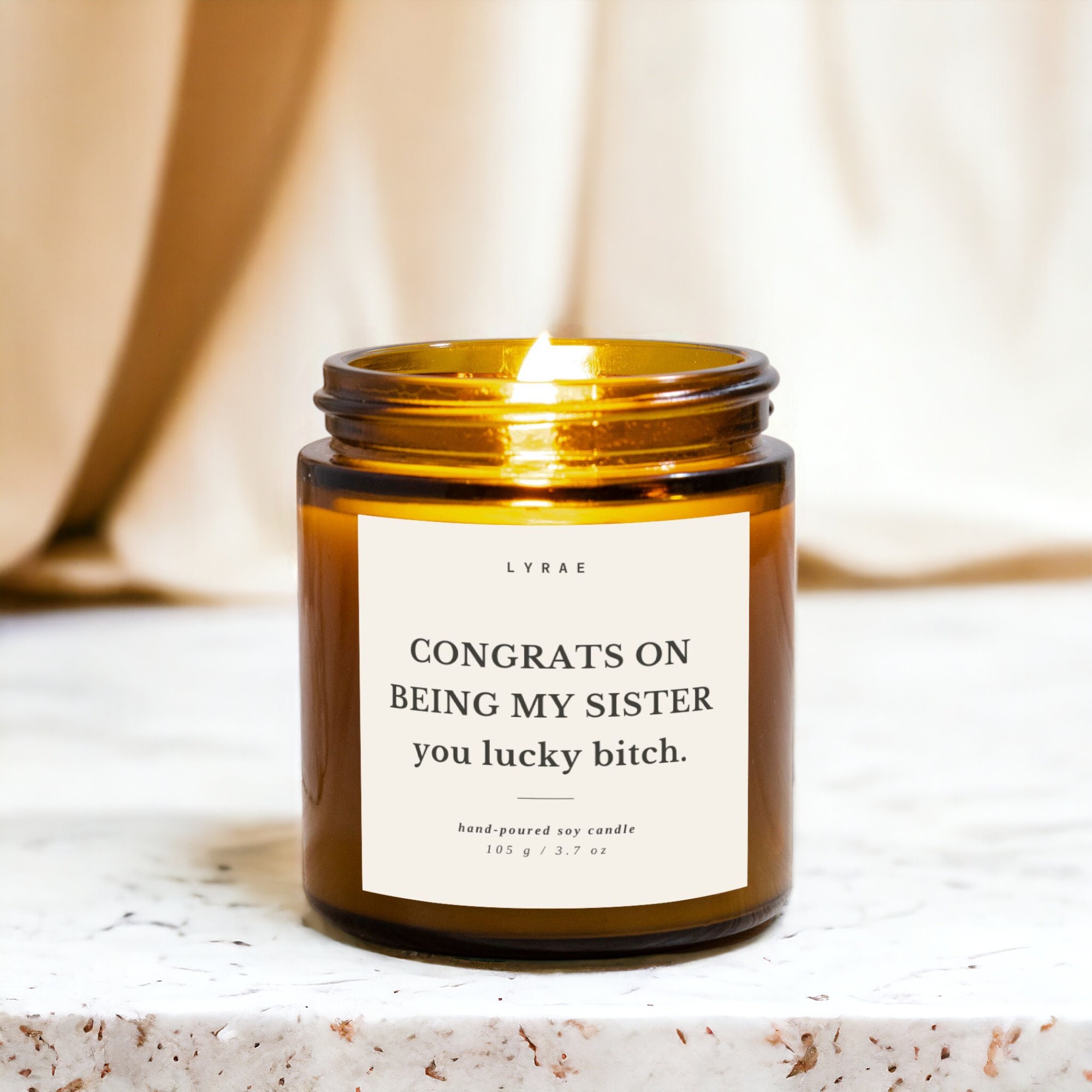 Cool Sister Gift Candle, Nonbiological Sister Birthday Smells Like Funny Gift, Big Sis ...