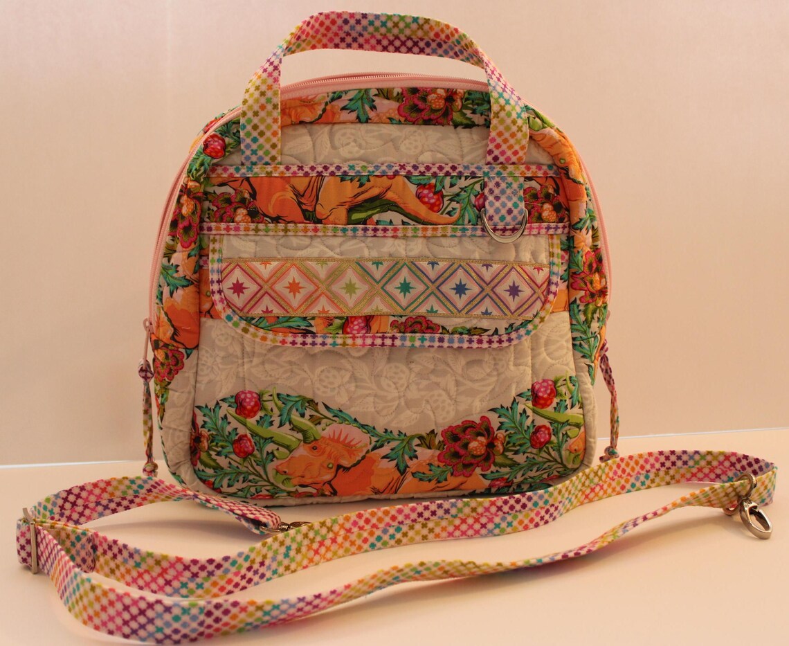Tula Pink Roar Bowl Me Over Bag, Travel, Purse, Tote , Pattern Byannie ...