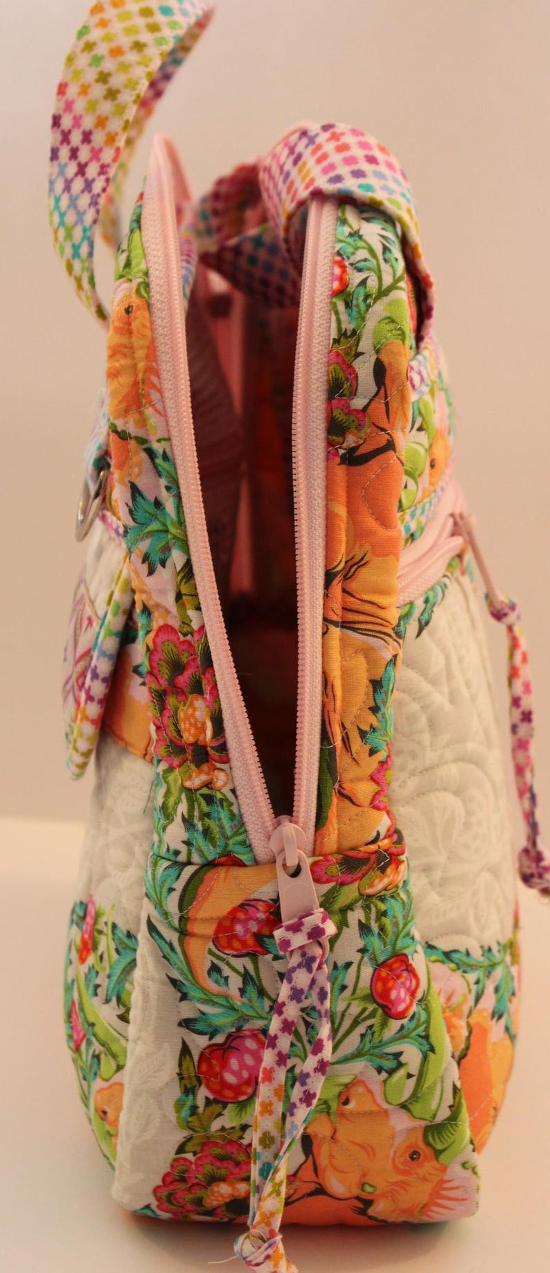 Tula Pink Roar Bowl Me Over Bag, Travel, Purse, Tote , Pattern Byannie ...