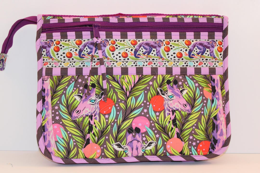 Tula Pink Everglow, Craft/tool Storage, Tote, Running With Scissors ...