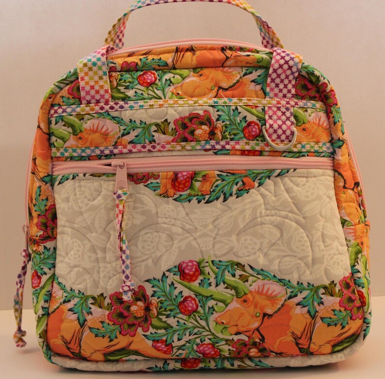 Tula Pink Roar Bowl Me Over Bag, Travel, Purse, Tote , Pattern Byannie ...