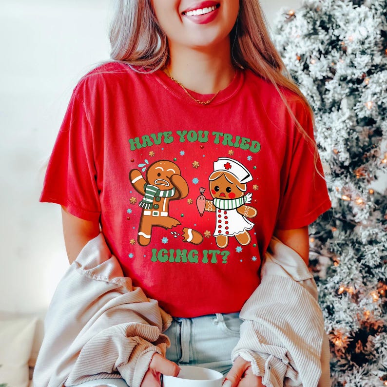 Funny Nurse Christmas Shirt, Have You Tried Icing It Shirt, Gingerbread ...