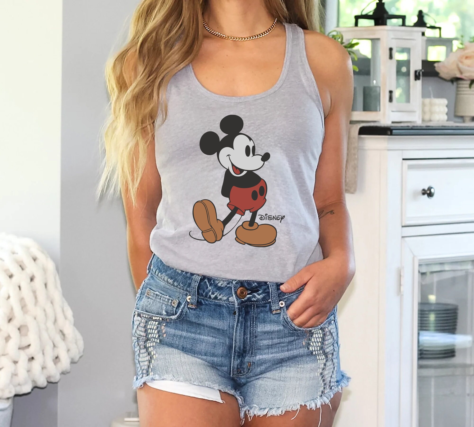 Disney Classic Mickey Mouse Pose Tank Top, Mickey Tank, Disneyland ...