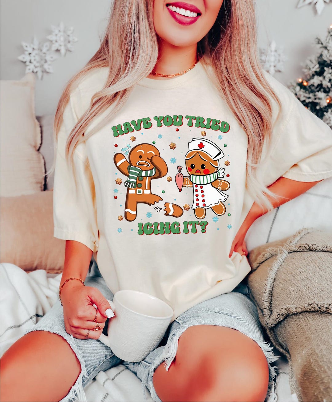 Funny Nurse Christmas Shirt, Have You Tried Icing It Shirt, Gingerbread ...