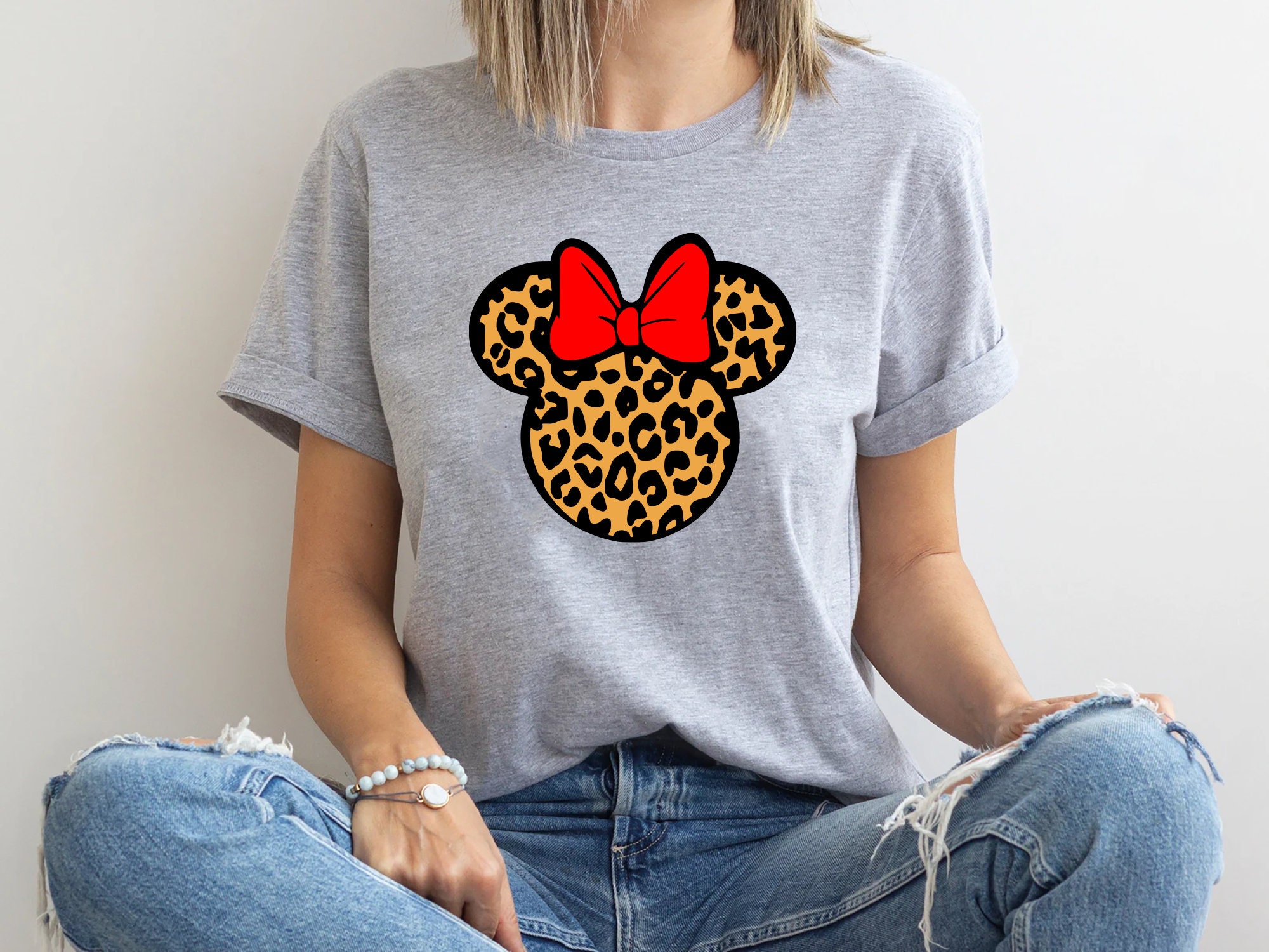 Disney Leopard Print Minnie Family Matching Shirts, Cute Disney ...