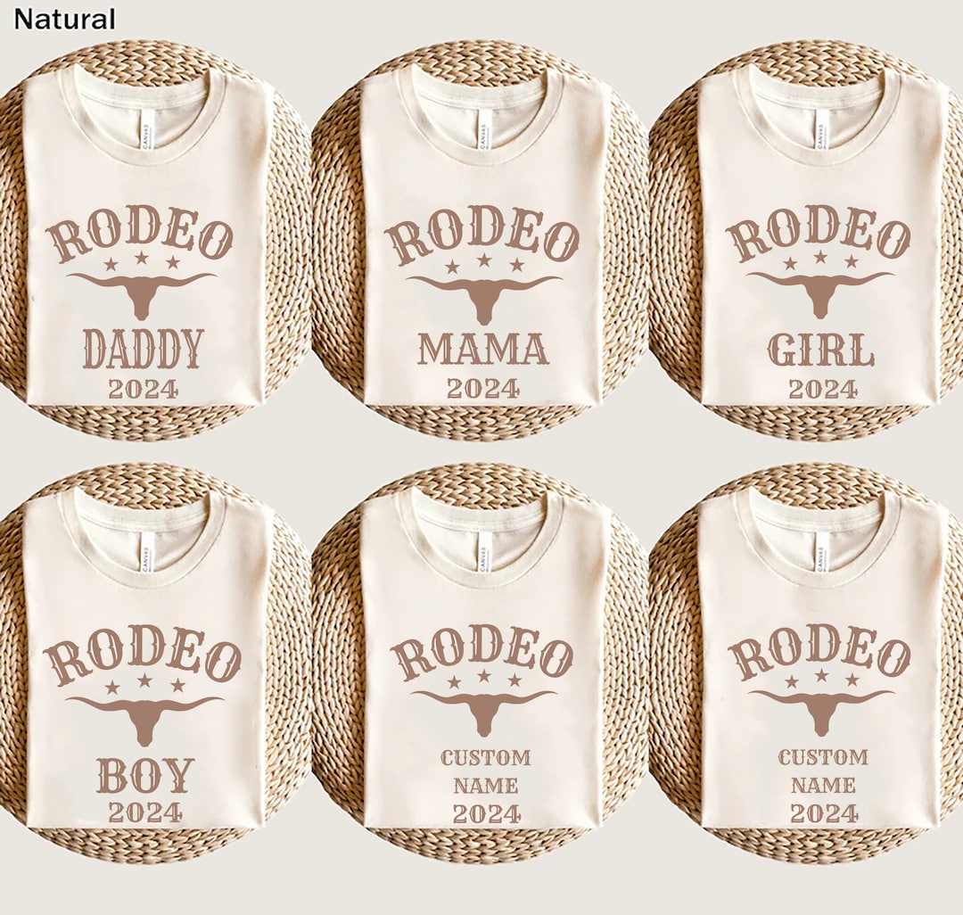 Rodeo Mama Shirt, Rodeo Daddy T-shirt, Rodeo Kids T-shirts, Custom ...